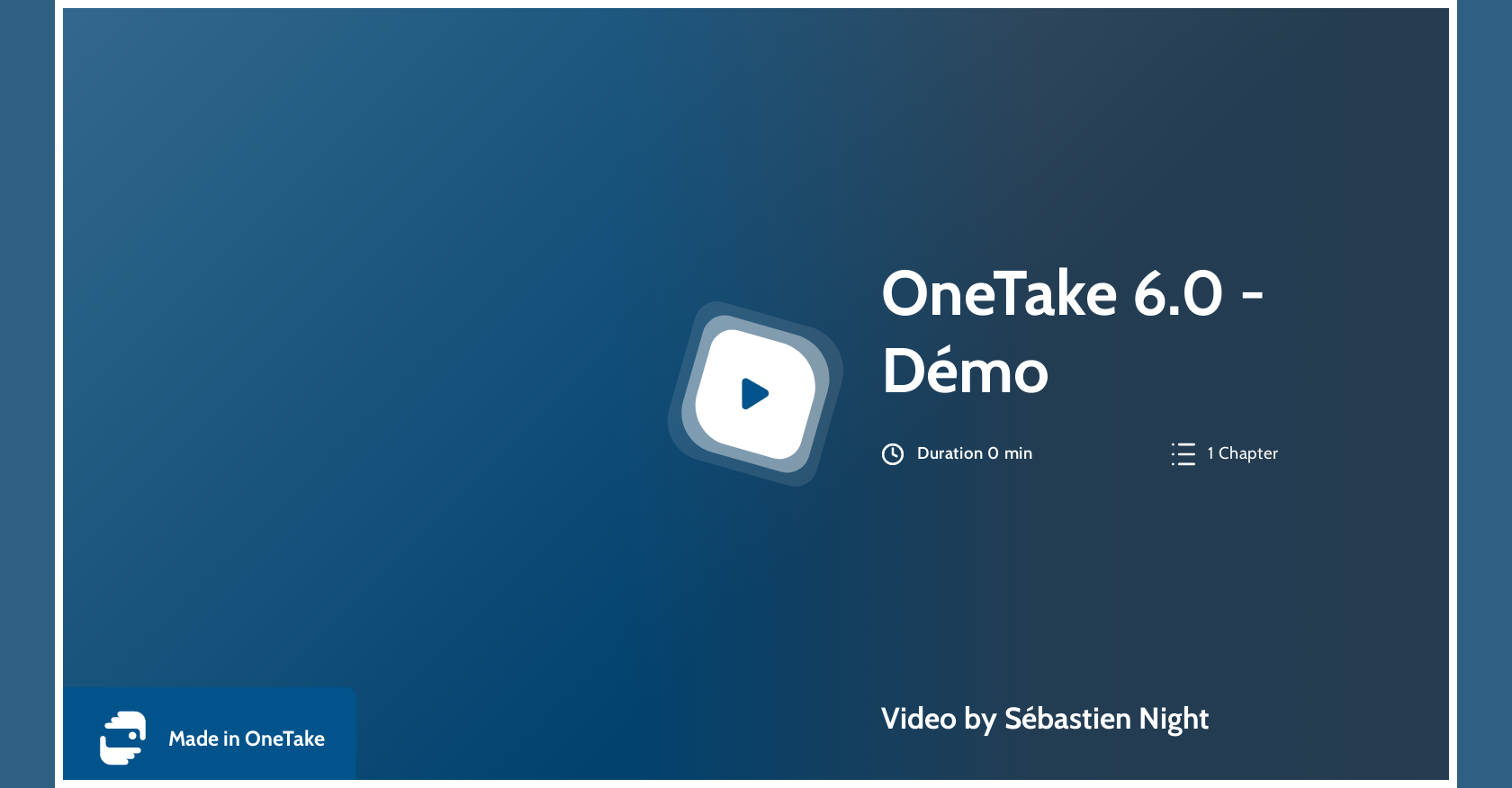 OneTake 5.2 "Drum" - Démo